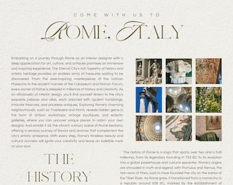 Rome Digital Travel Guide - Etsy