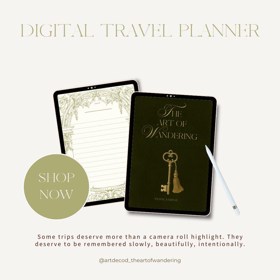 The Art of Wandering | Printable Travel Journal for Boutique ...