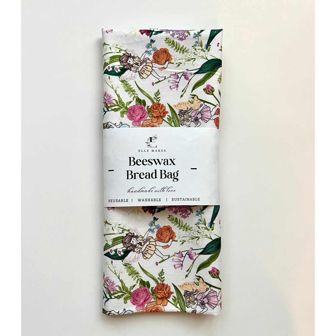 Beeswax Bread Bag XL Reusable for Sourdough Bread Storage Bag Bread Baker Gift Gift for Her Gift ...