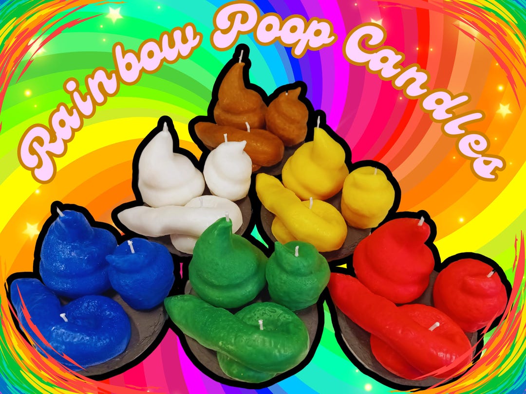 POOP CANDLES With DISPLAY - Etsy