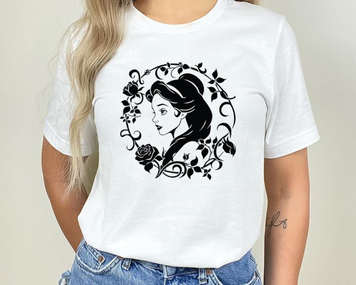 Beauty and the Beast Svg, Enchanted Rose Svg, Mandala Svg, Intricate ...