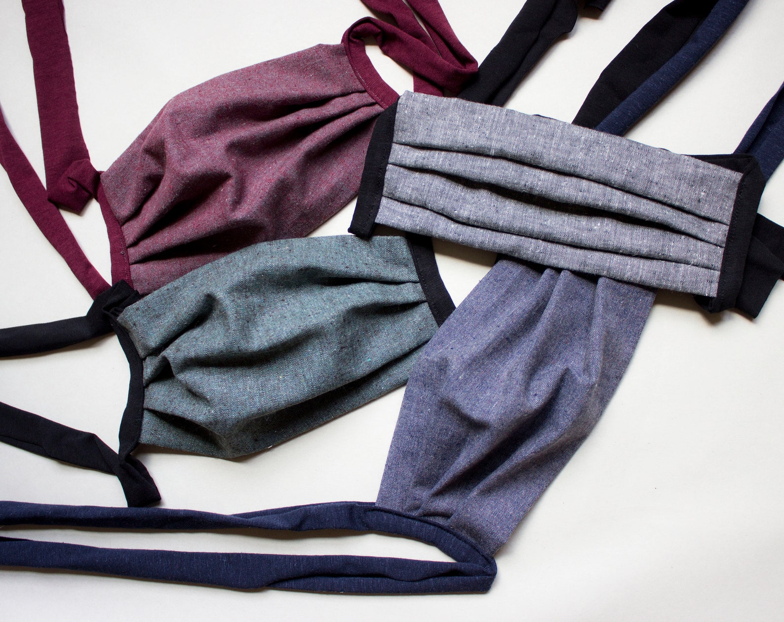 Organic Cotton & Hemp Face Masks NEW COLORS Lined w/ | Etsy