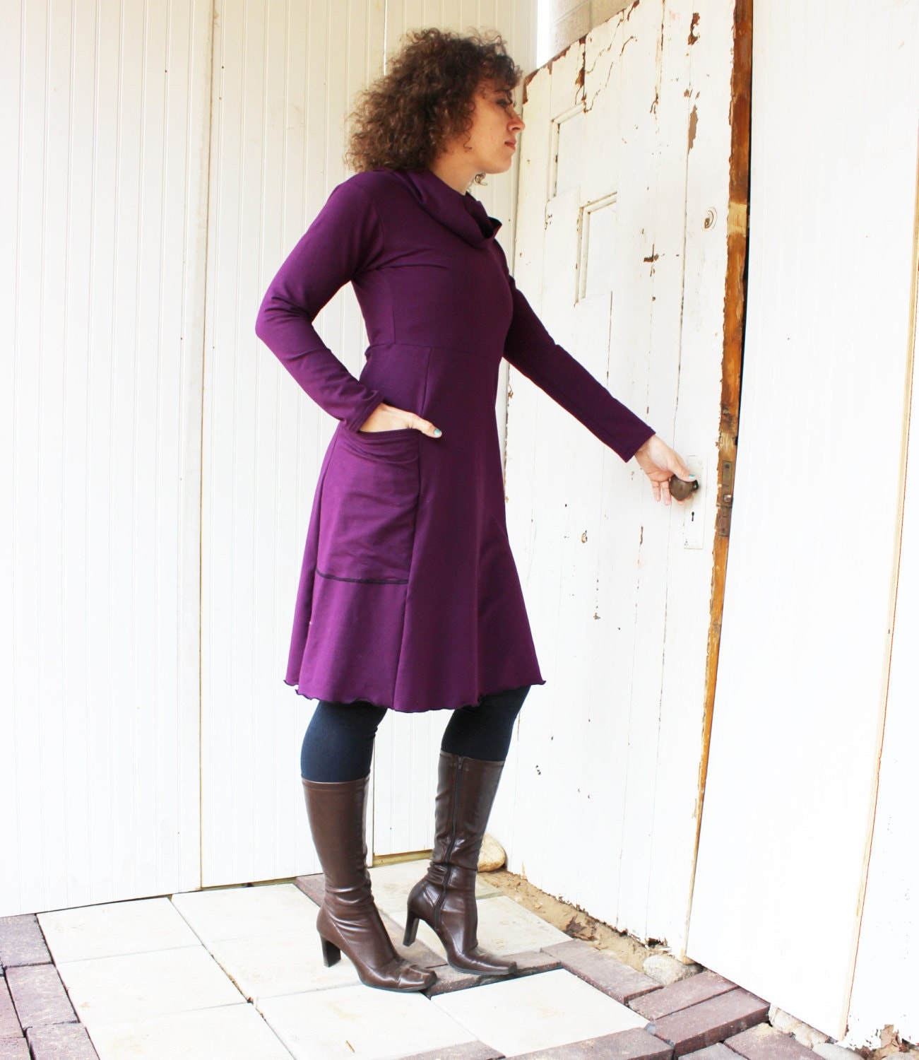 Brooke Passport Pocket Dress Custom Made to Order Organic | Etsy