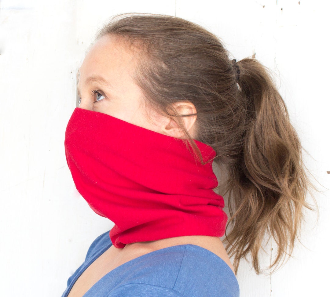 Organic Cotton & Tencel Fleece Neck Warmer/headband - Multifunctional ...
