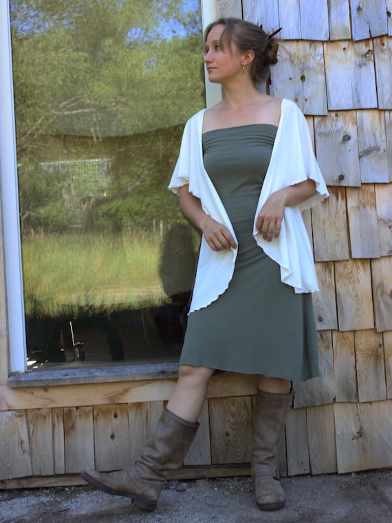 Maya Shrug Vest Organic Fabric Made to Order 16 Colors - Etsy