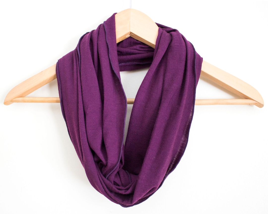 100% Merino Wool Infinity Scarf - 8 Colors to Choose From - Lightweight ...