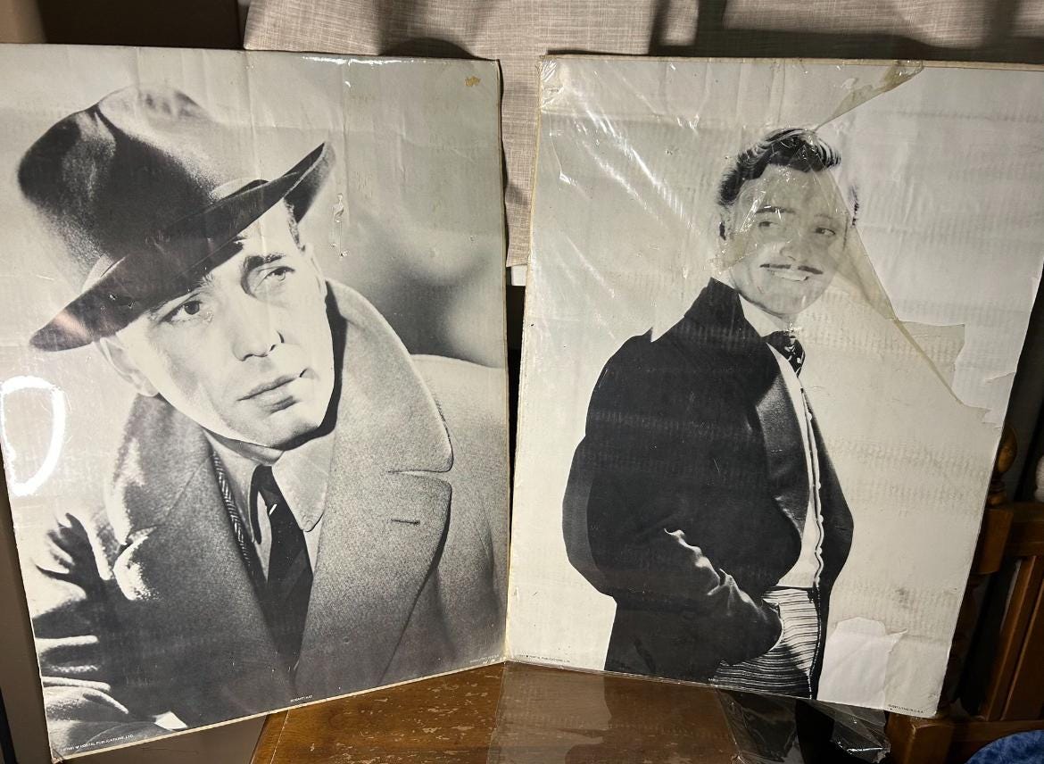 Humphrey Bogart & Clark Gable Posters 1981 - Etsy