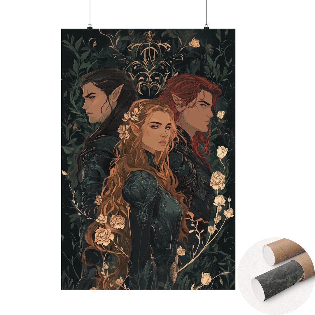 Feyre Archeron ACOTAR Poster Tamlin Lucien Art Cursebreaker Sarah J ...