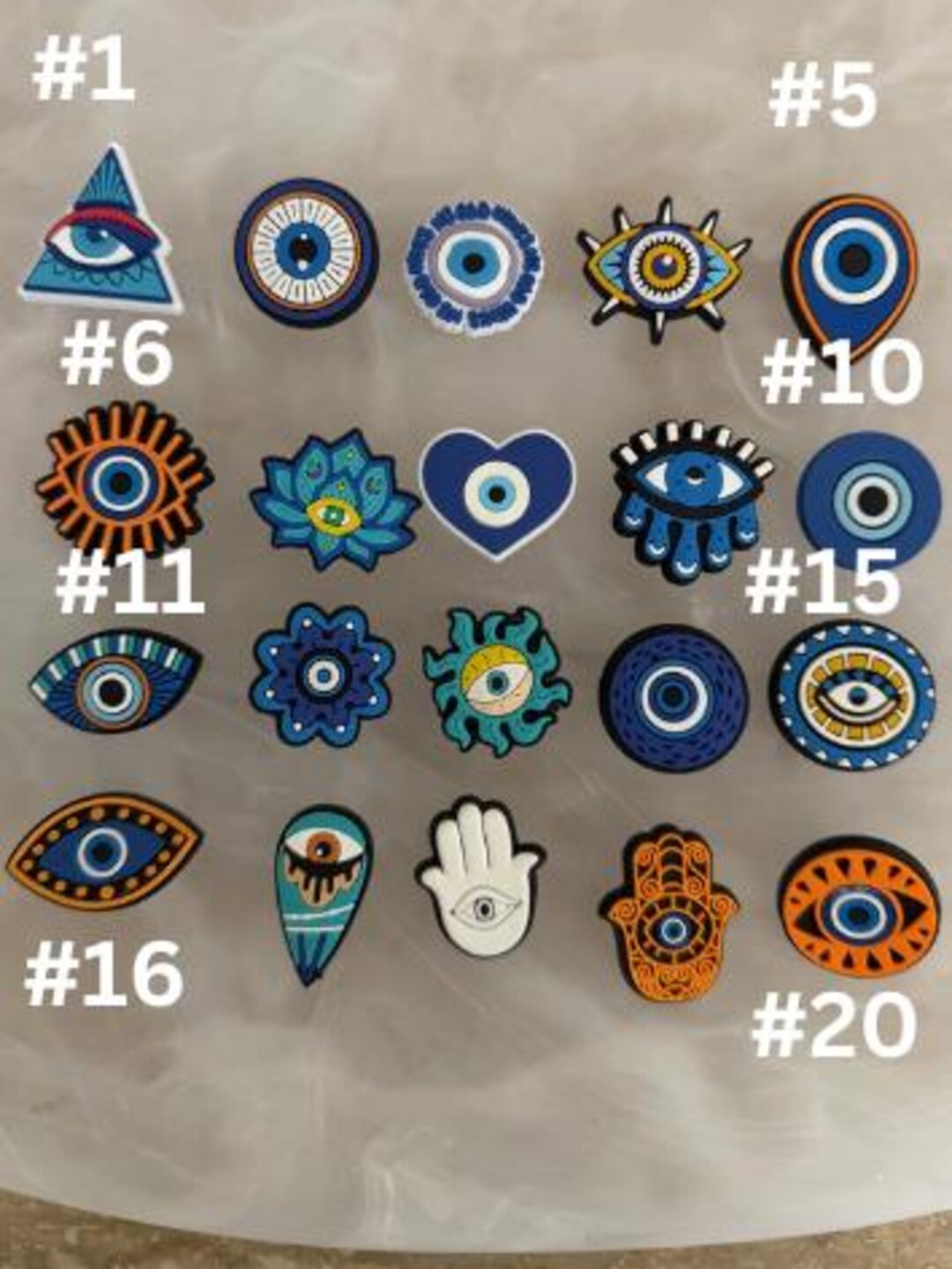 Evil Eye Croc Charms/jibbitz! SELECT YOURSELF! - Etsy Australia