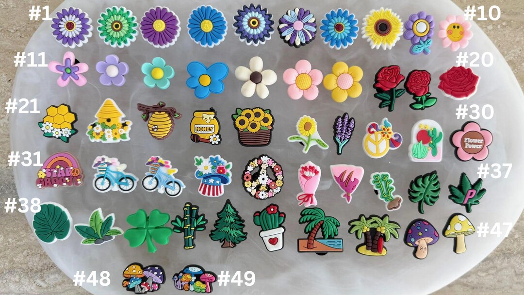 Flowers & Plants Croc Charm/jibbitz SELECT YOURSELF - Etsy Australia