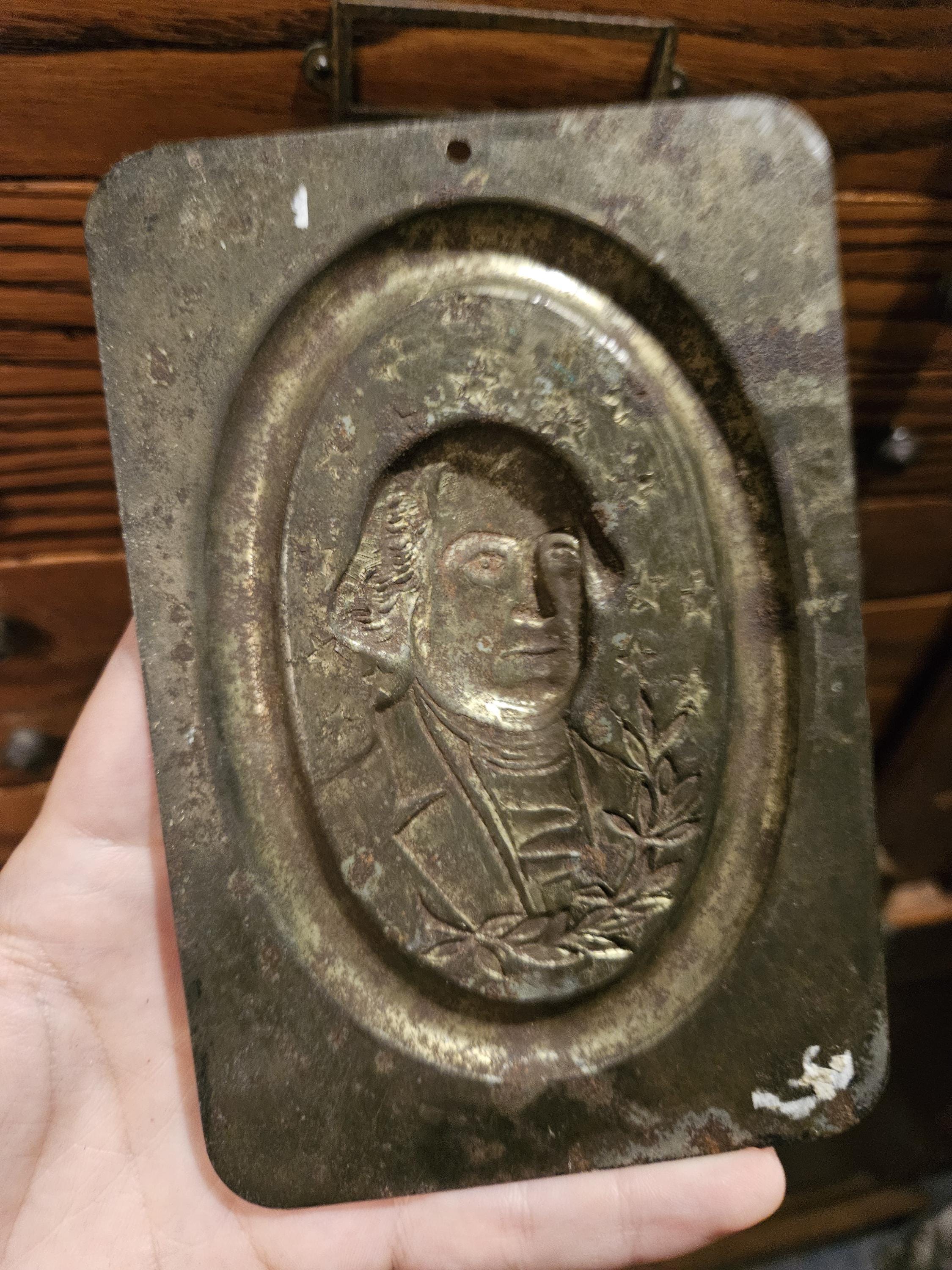 George Washington Metal Plaque, Antique - Etsy
