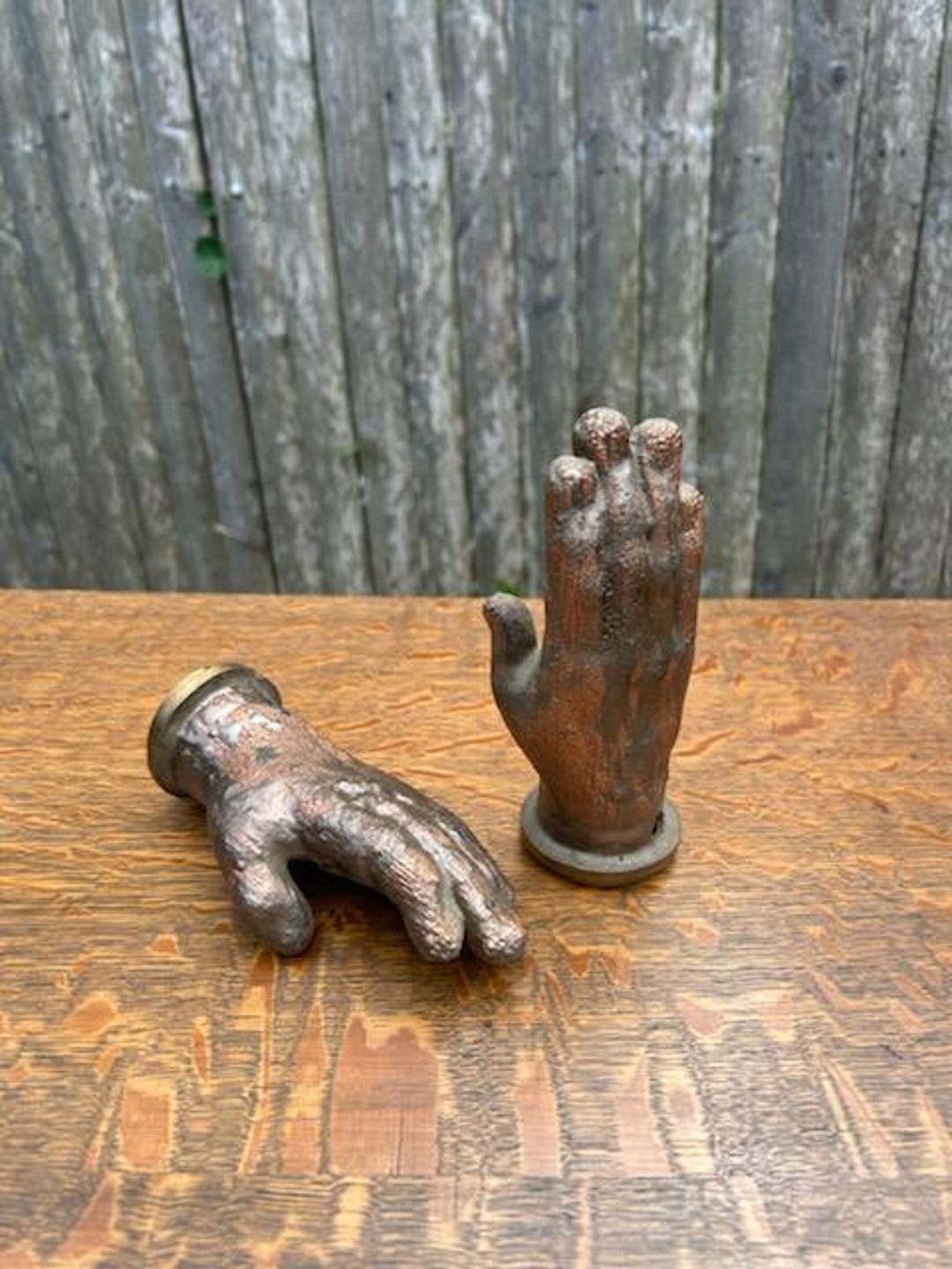 Antique Metal Hand Molds. 6" Tall - Etsy