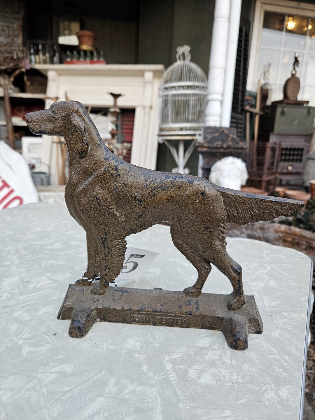 Cast Iron Irish Setter Door Stop - Etsy