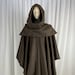 Brown MONK WOOL Cloak - Custom Length - Etsy