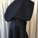 Navy Blue WOOL Cloak - Accessible Hands - Custom Length - Etsy