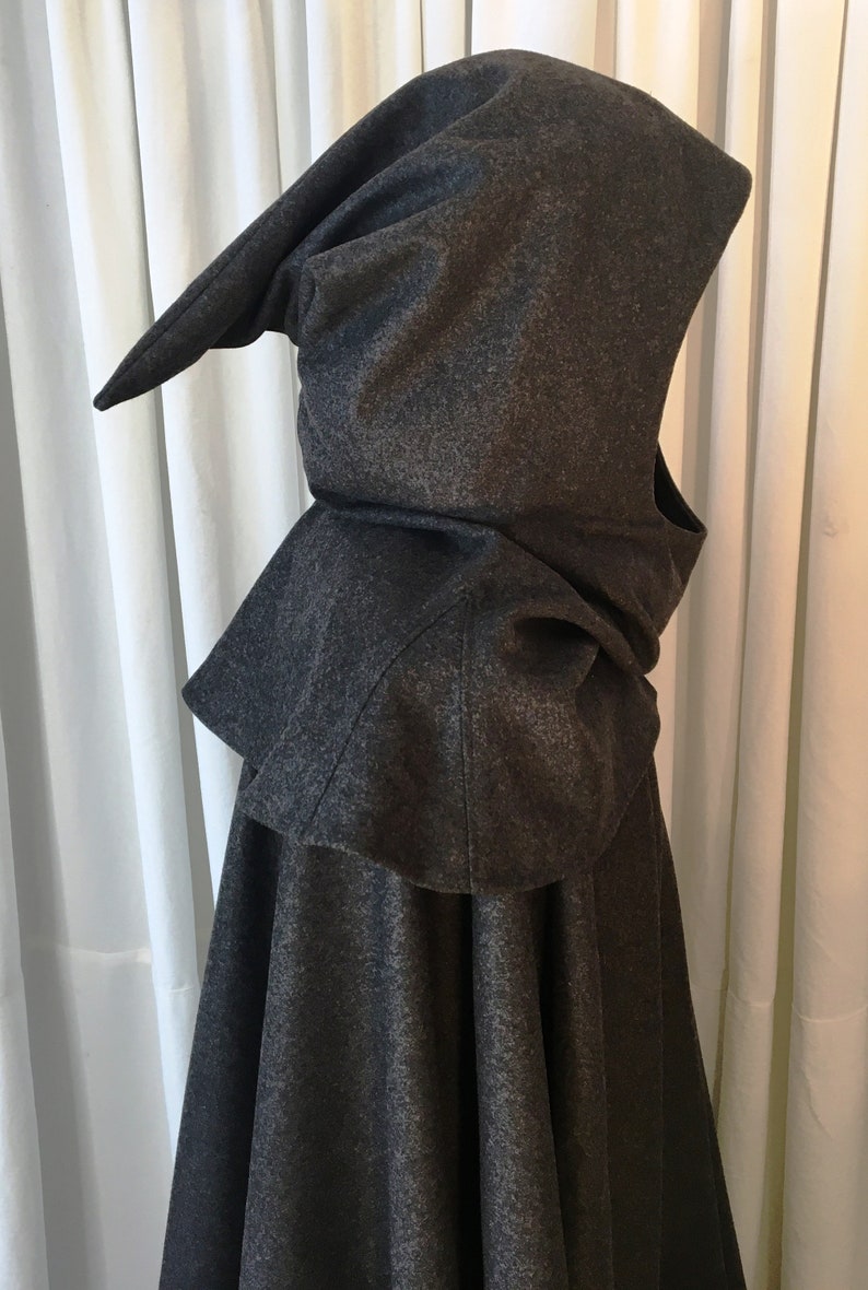 Grey MONK WOOL Cloak - Custom Length - Etsy