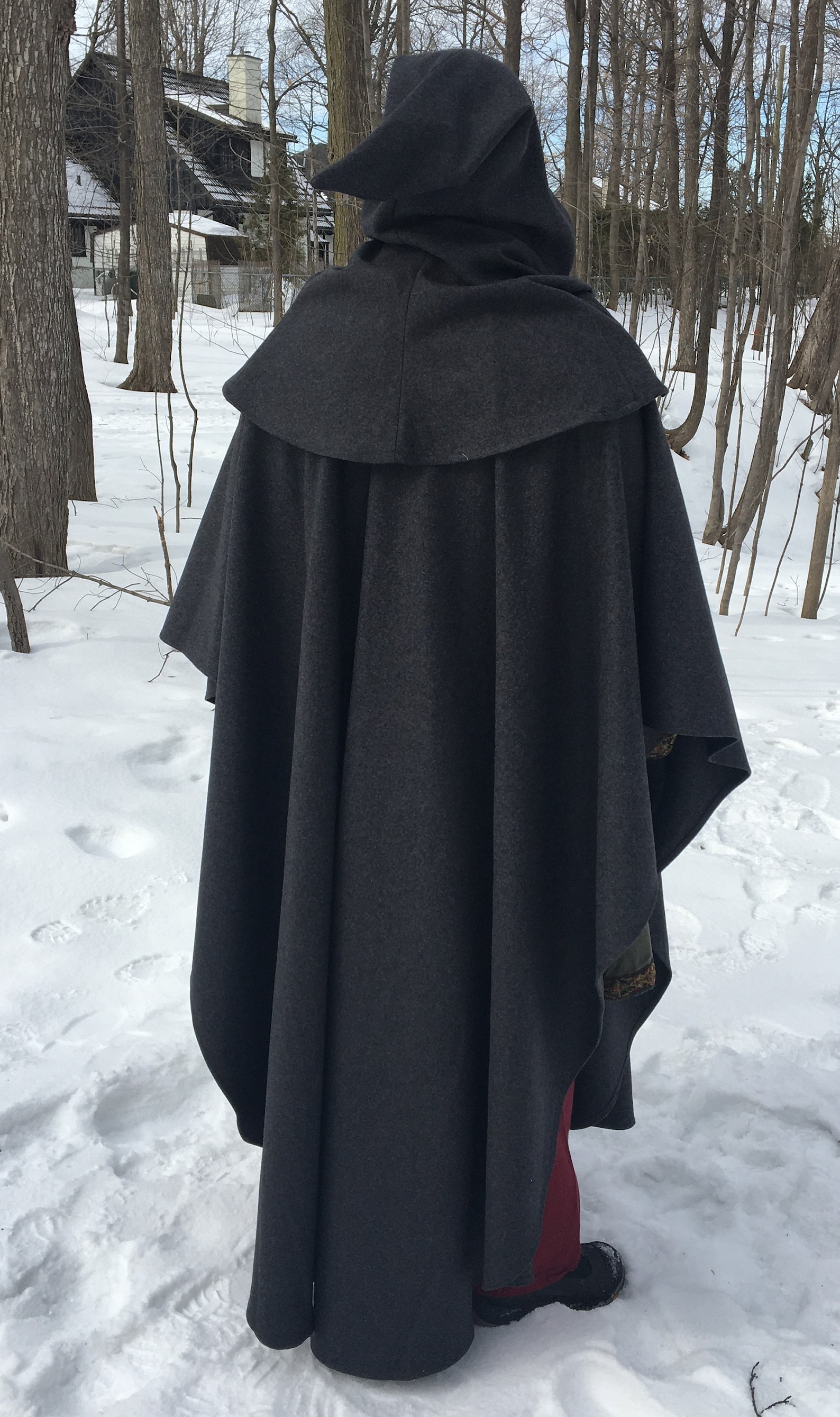 Grey MONK WOOL Cloak - Custom Length - Etsy