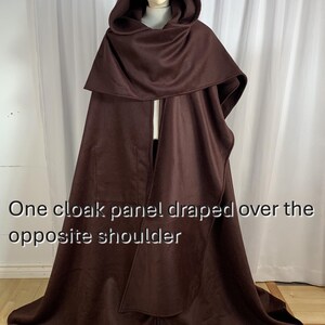 Dark Brown Thick WOOL Cloak With Cape-scarf - Custom Length - Etsy