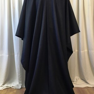 Navy Blue WOOL Cloak - Accessible Hands - Custom Length - Etsy