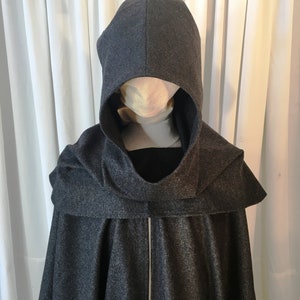 Grey MONK WOOL Cloak - Custom Length - Etsy