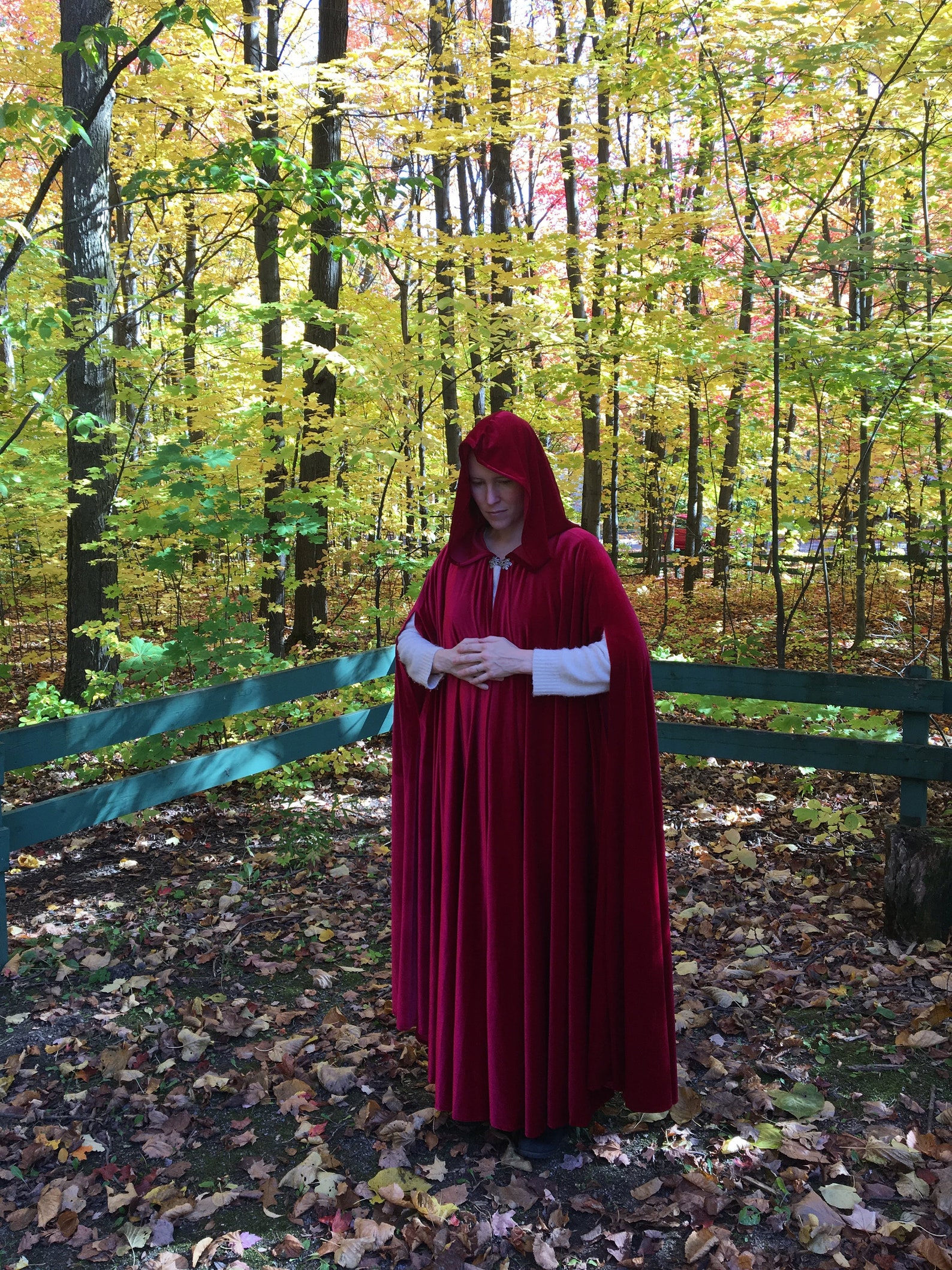 FULL CIRCLE Red Velvet Cloak Your Length - Etsy