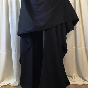 Navy Blue WOOL Cloak - Accessible Hands - Custom Length - Etsy