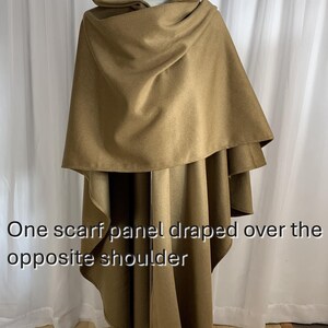 Tan WOOL Cloak - Accessible Hands - Custom Length - Etsy