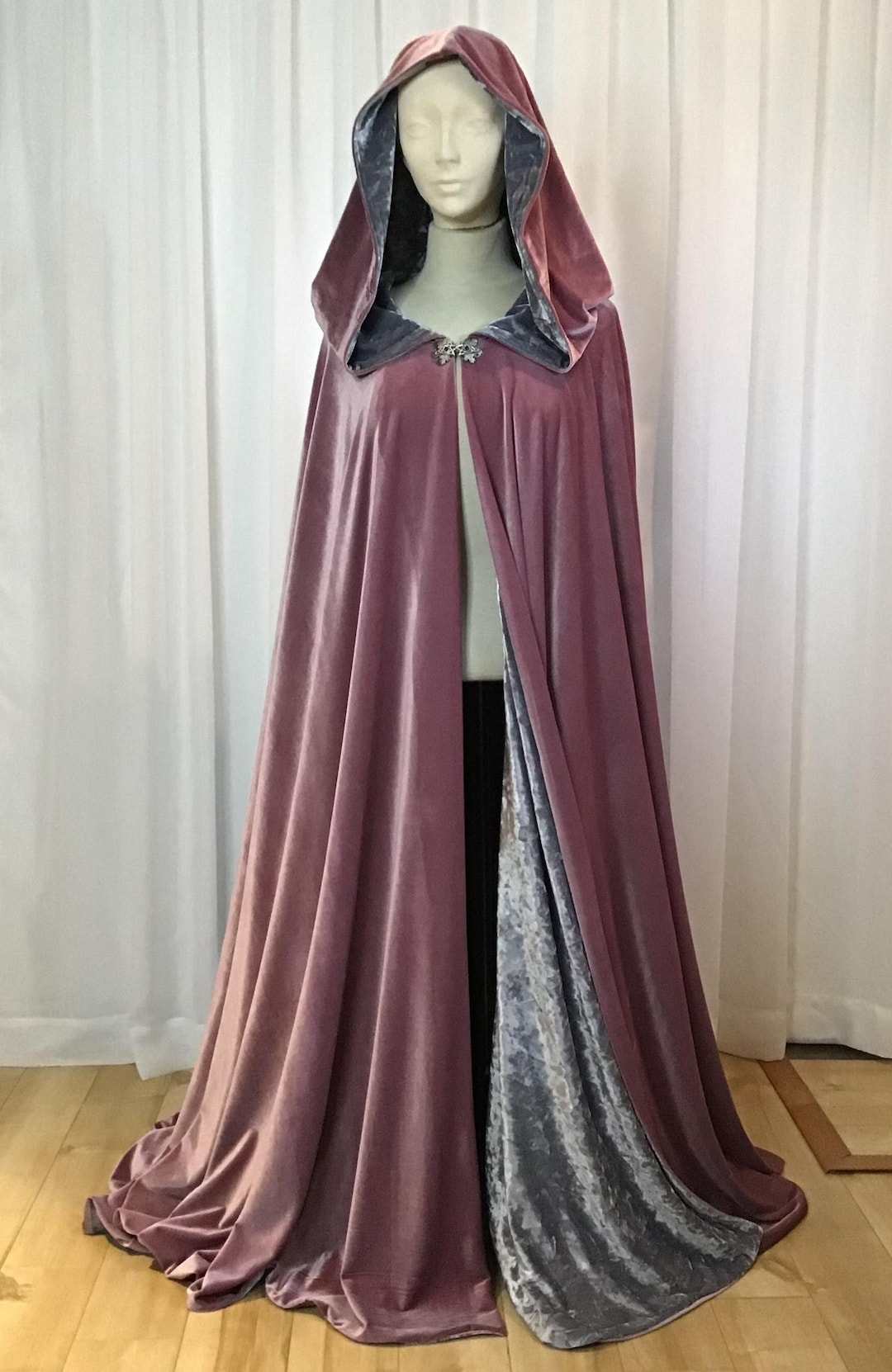 FULLY REVERSIBLE Velvet Cloak - Full Circle - Custom Length - Etsy