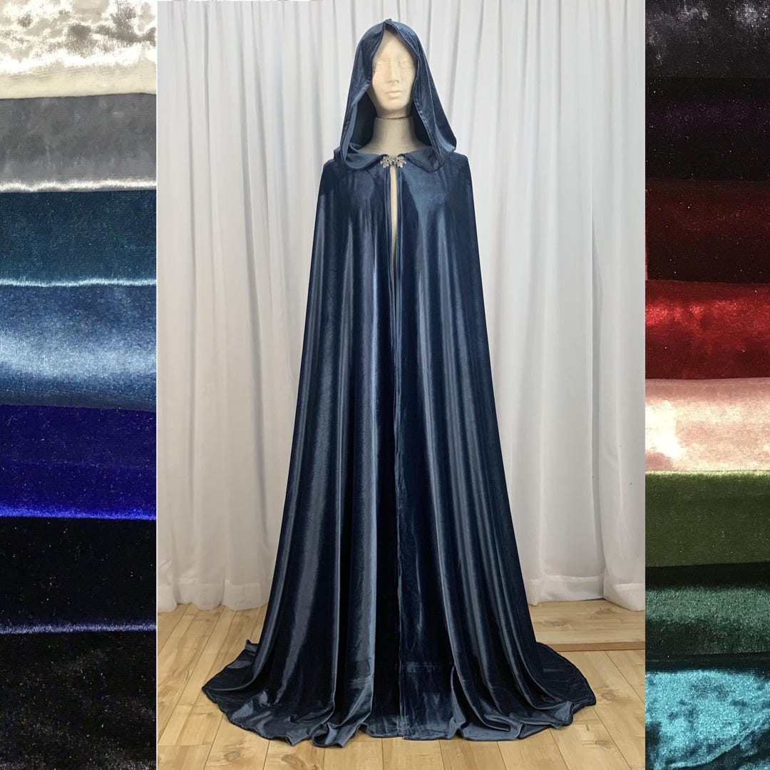 HALF CIRCLE Velvet Cloak - Custom Length and Color - Etsy