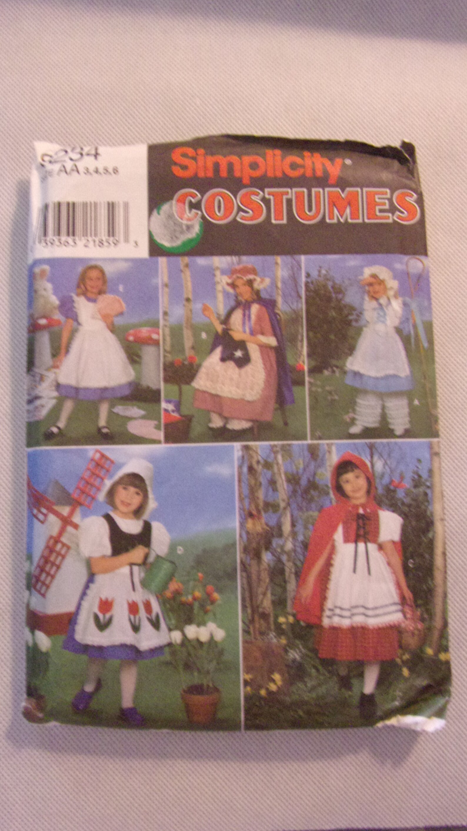 Simplicity Sewing Pattern 8234 Costumes Kids Children Size 3 4 5 6 ...