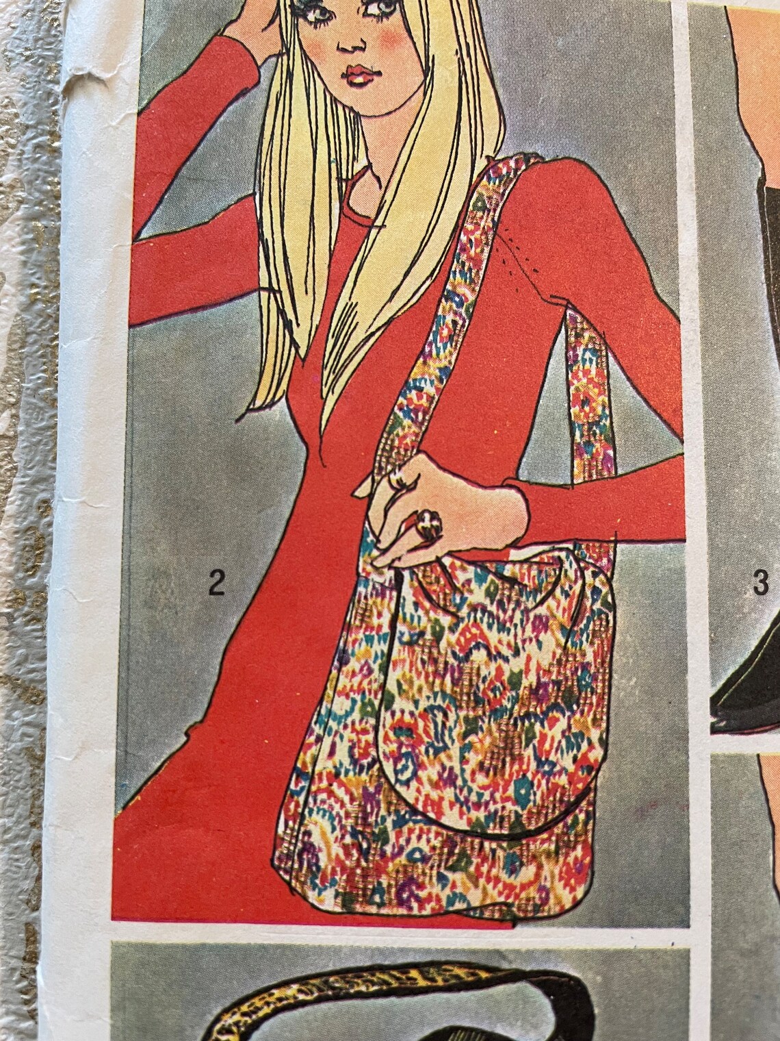 Simplicity Sewing Pattern 9553 Shoulder Bag Spats Vintage 1970s Cut - Etsy