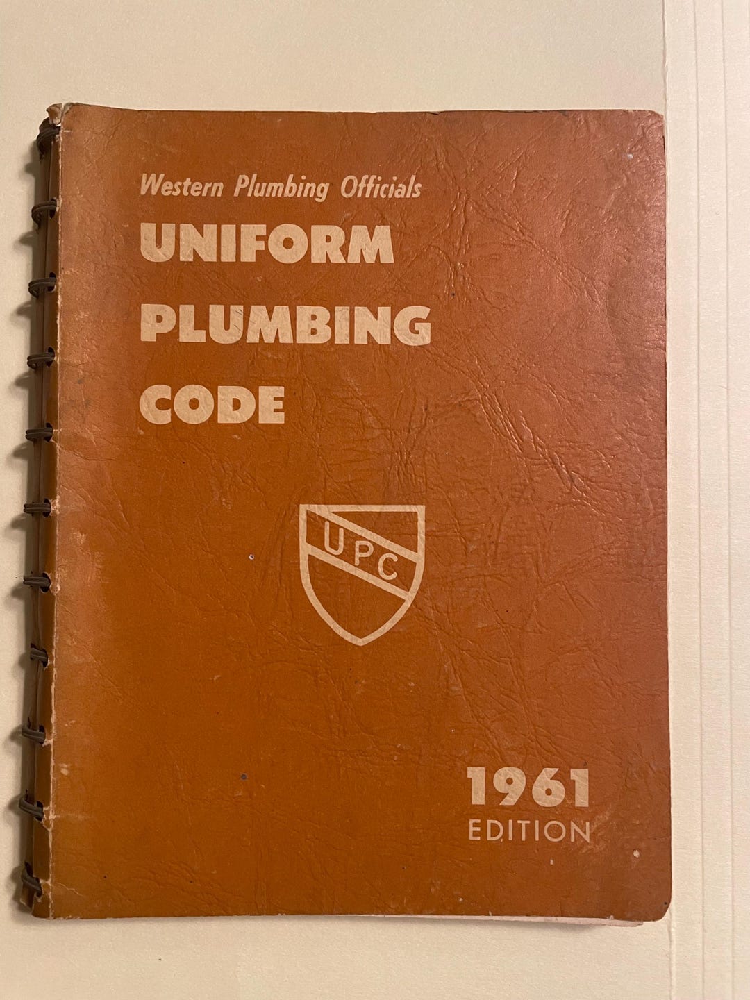 Western Plumbing Uniform Plumbing Code Book 1961 Edition Clay Pipe ...