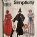Simplicity Sewing Pattern 8234 Costumes Kids Children Size 3 4 5 6 ...