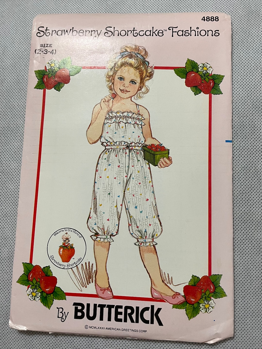 Butterick Sewing Pattern Strawberry Shortcake Fashions 4888 Children’s ...