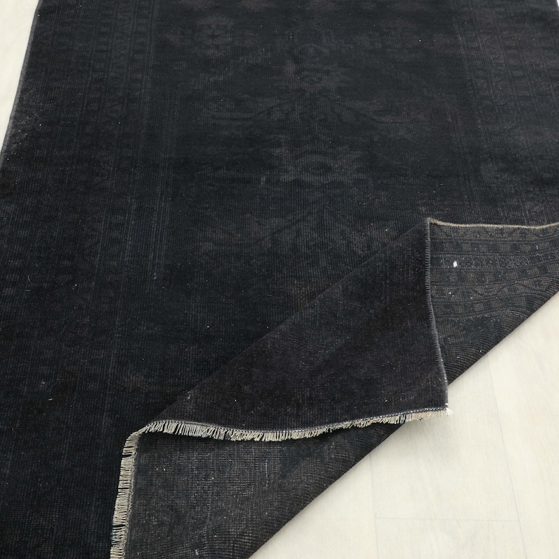 3x5 Black Vintage Rug - Etsy