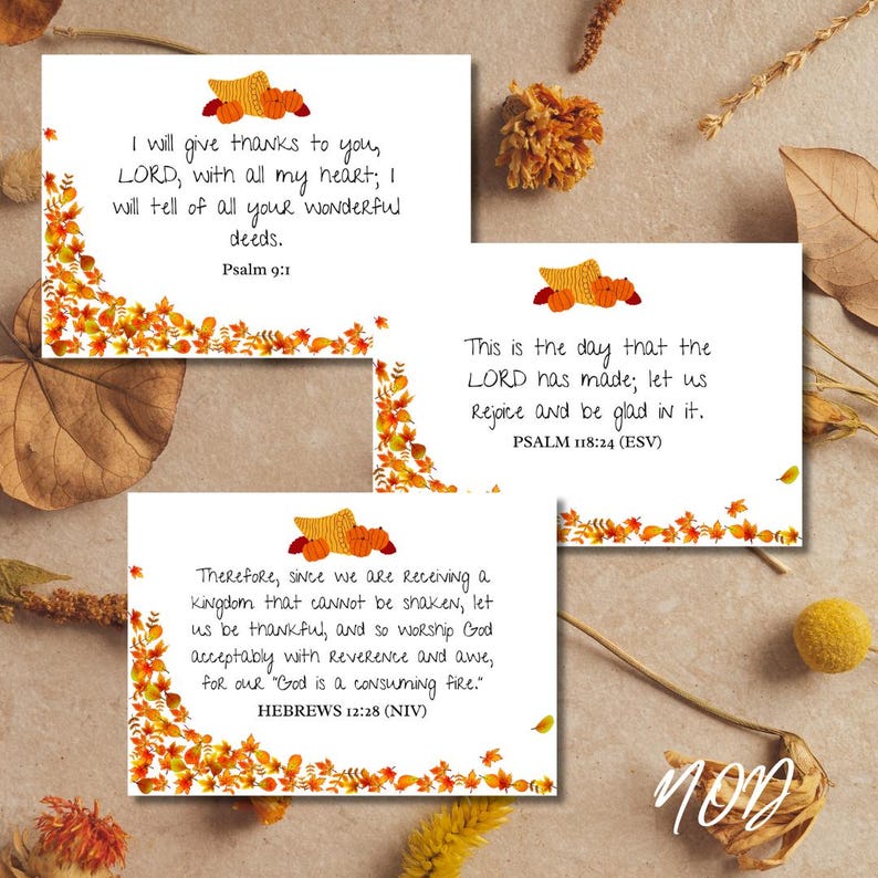 15 Thanksgiving Bible Verses Thanksgiving Scripture Cards Digital ...