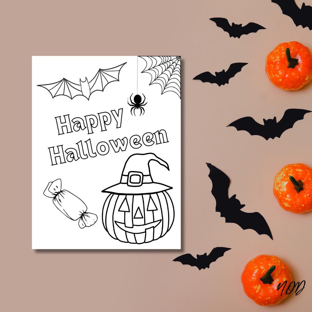 Halloween Coloring Pages Fall Coloring Pages for All Ages Adults Teens ...