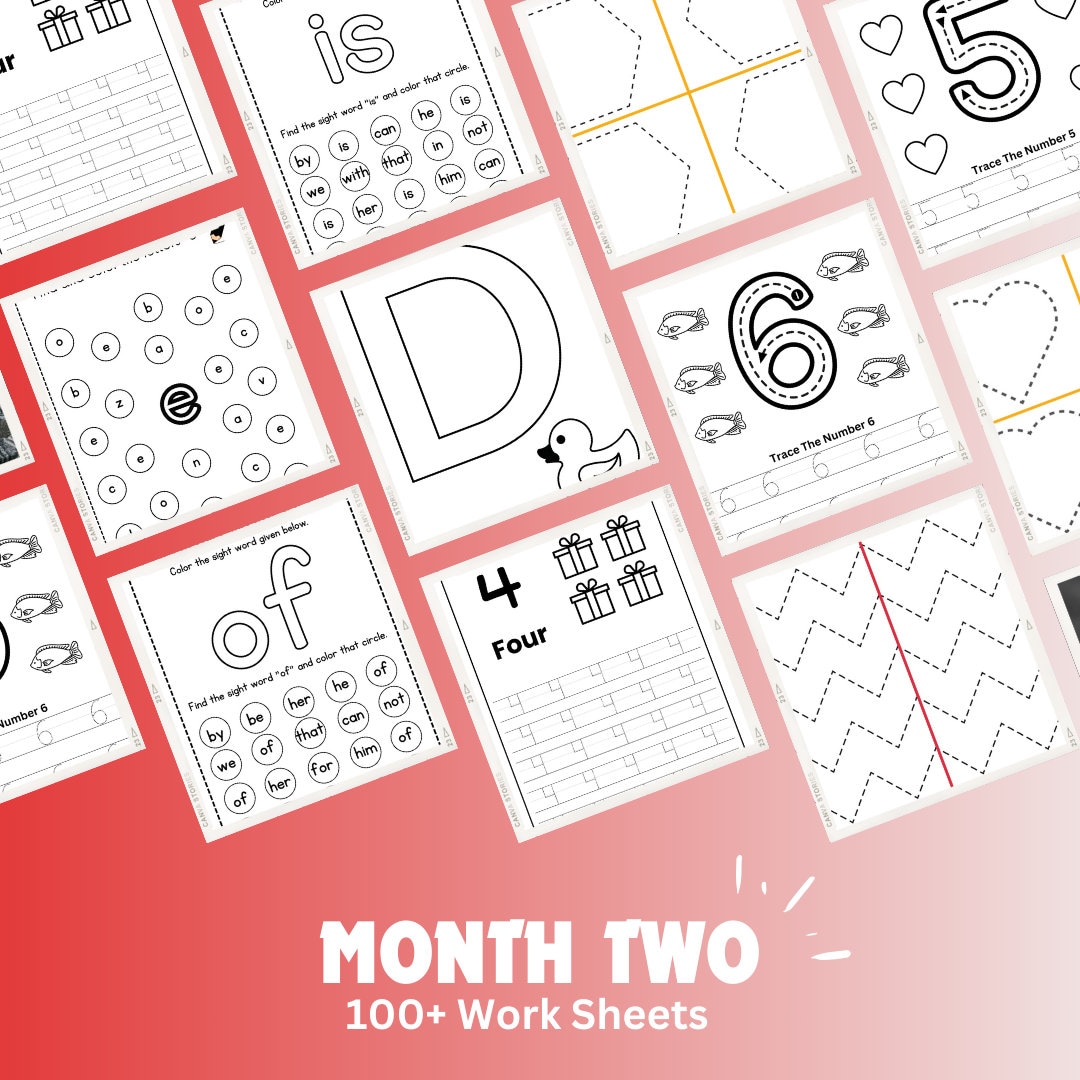 Preschool Month 2 Pack, Preschool Curriculum, Kindergarten, Prek ...