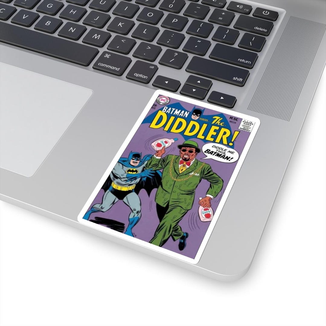 P Diddy as the Diddler Being Chased by Batman Sticker, P Diddy Sticker ...