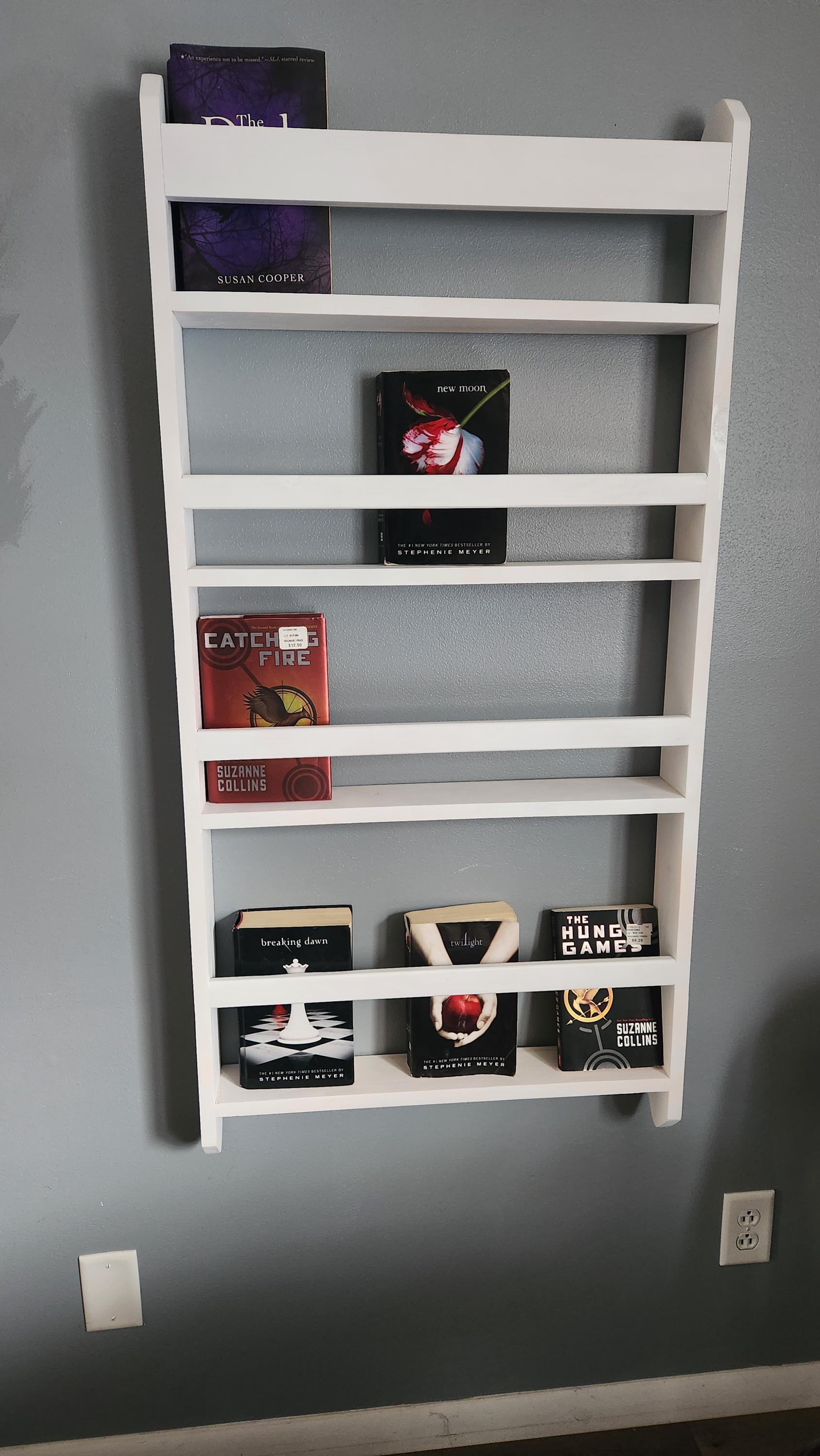 Wall Mounted Book Holder Rack - Etsy