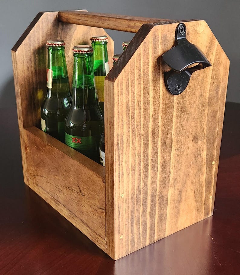 6 Pack Beer Carrier With Bottle Opener - Etsy