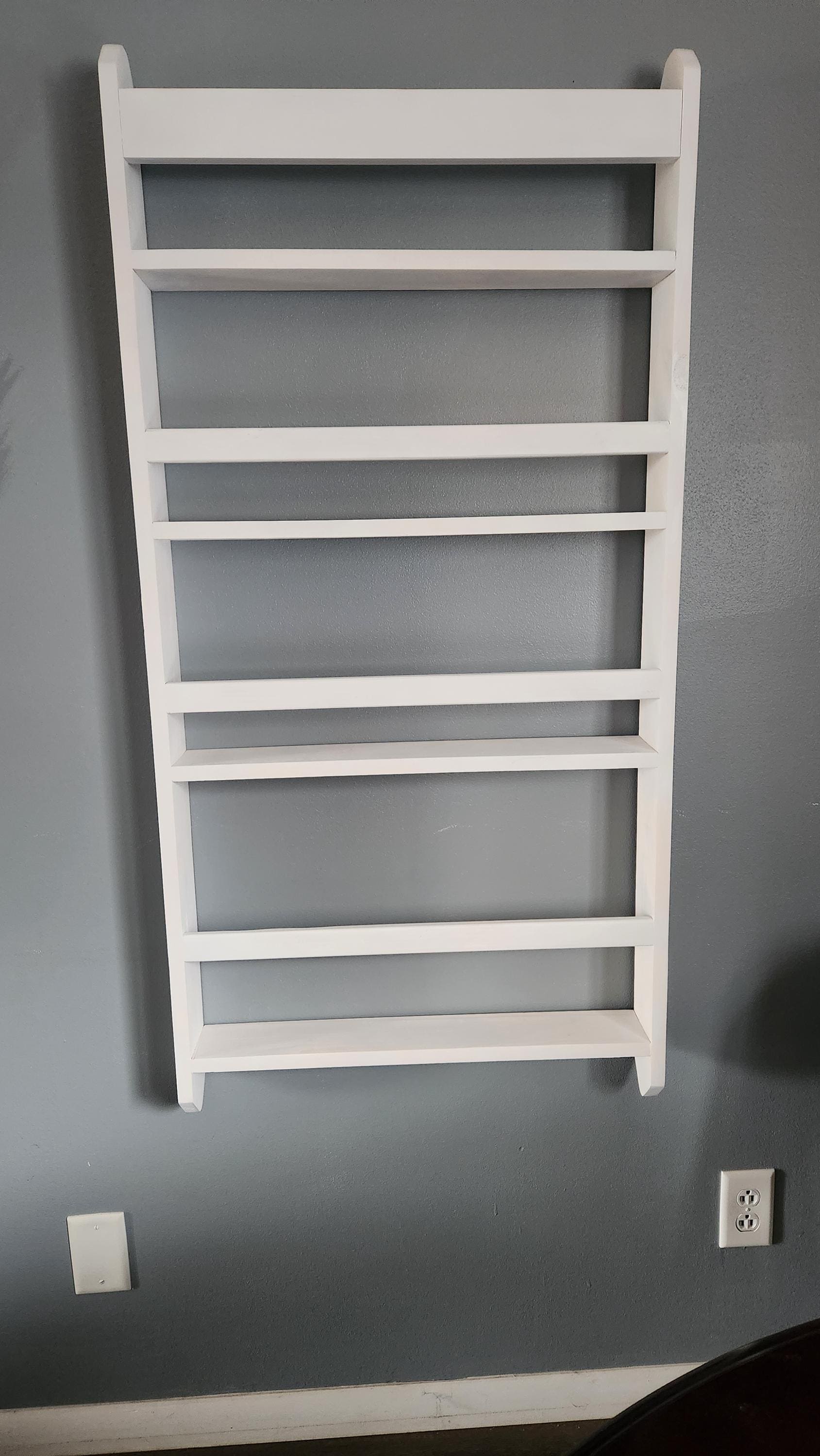 Wall Mounted Book Holder Rack - Etsy