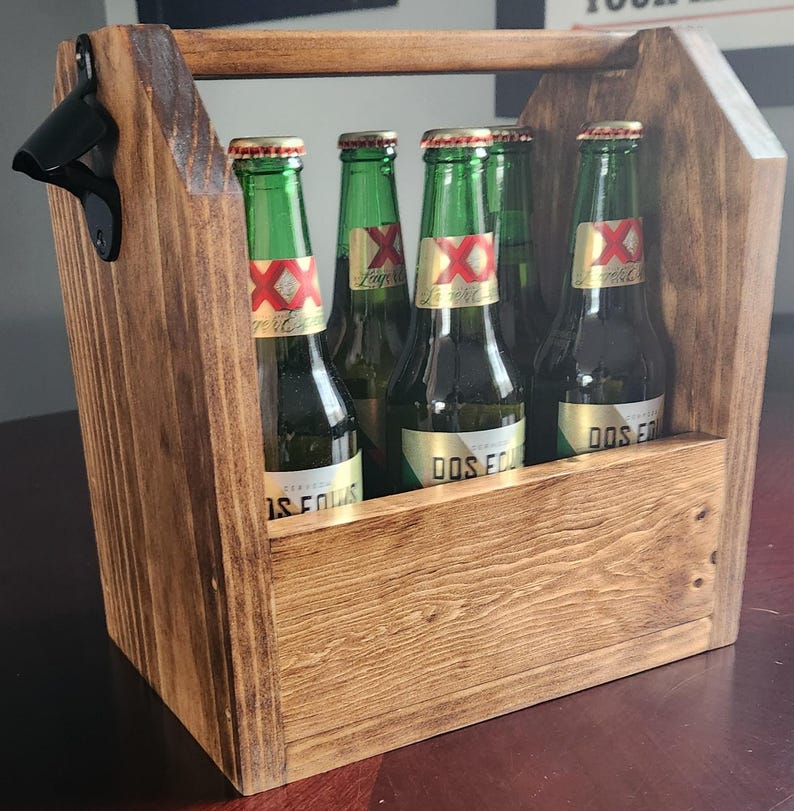 6 Pack Beer Carrier With Bottle Opener - Etsy