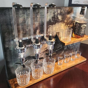 The Locomotive" Rustic Whiskey Dispenser - Etsy