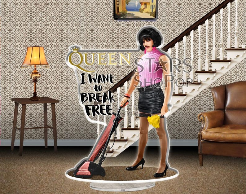 Freddie Mercury Figure, QUEEN, Standee, Birthday Gift, Freddie Mercury ...