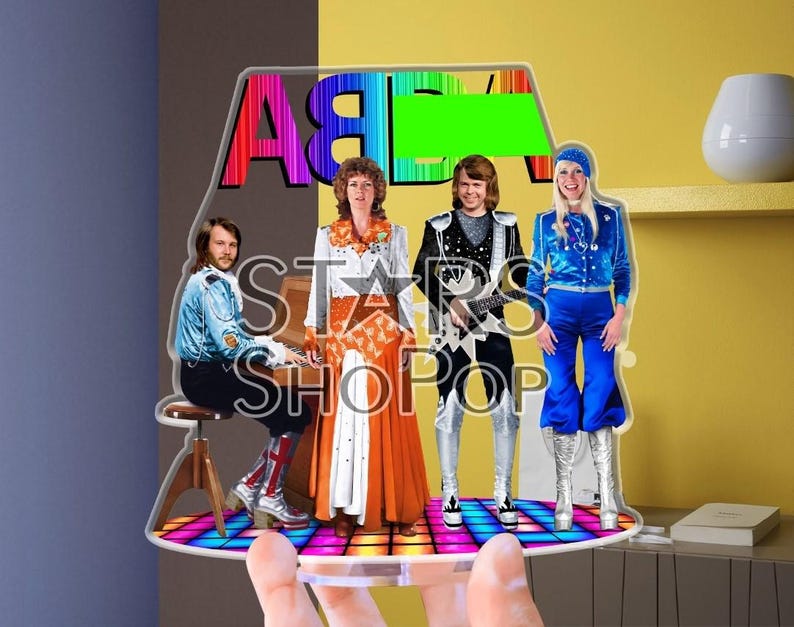 ABBA Decoration Figure, Abba Standee, Birthday Gift, ABBA Doll, Rare ...