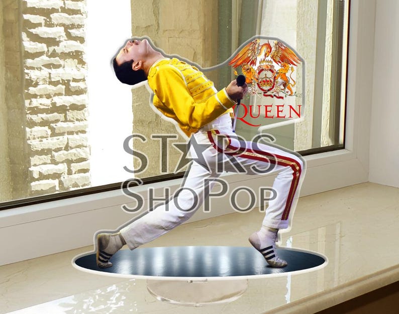 Freddie Mercury Figure, QUEEN, Standee, Birthday Gift, Freddie Mercury ...