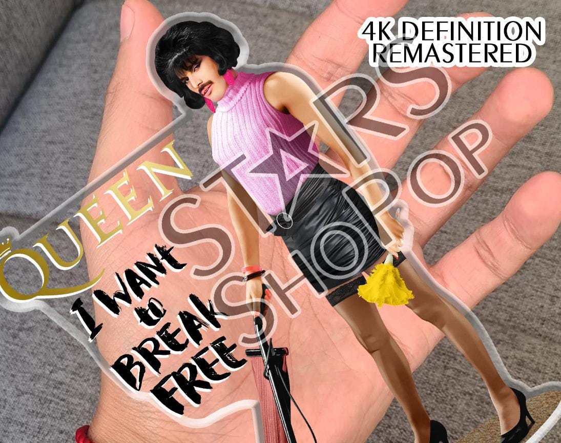 Freddie Mercury Figure, QUEEN, Standee, Birthday Gift, Freddie Mercury ...