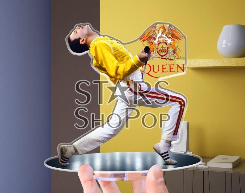 Freddie Mercury Figure, QUEEN, Standee, Birthday Gift, Freddie Mercury ...