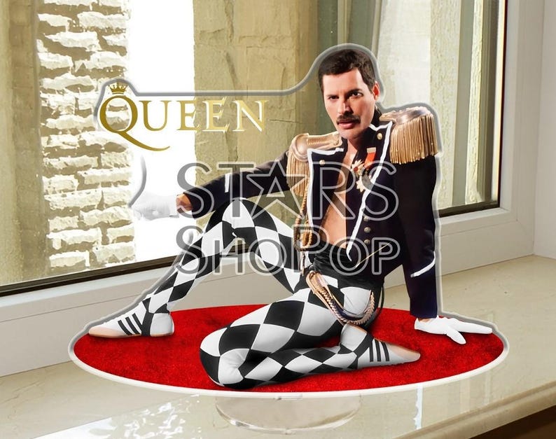 Freddie Mercury Figure, QUEEN, Standee, Birthday Gift, Freddie Mercury ...